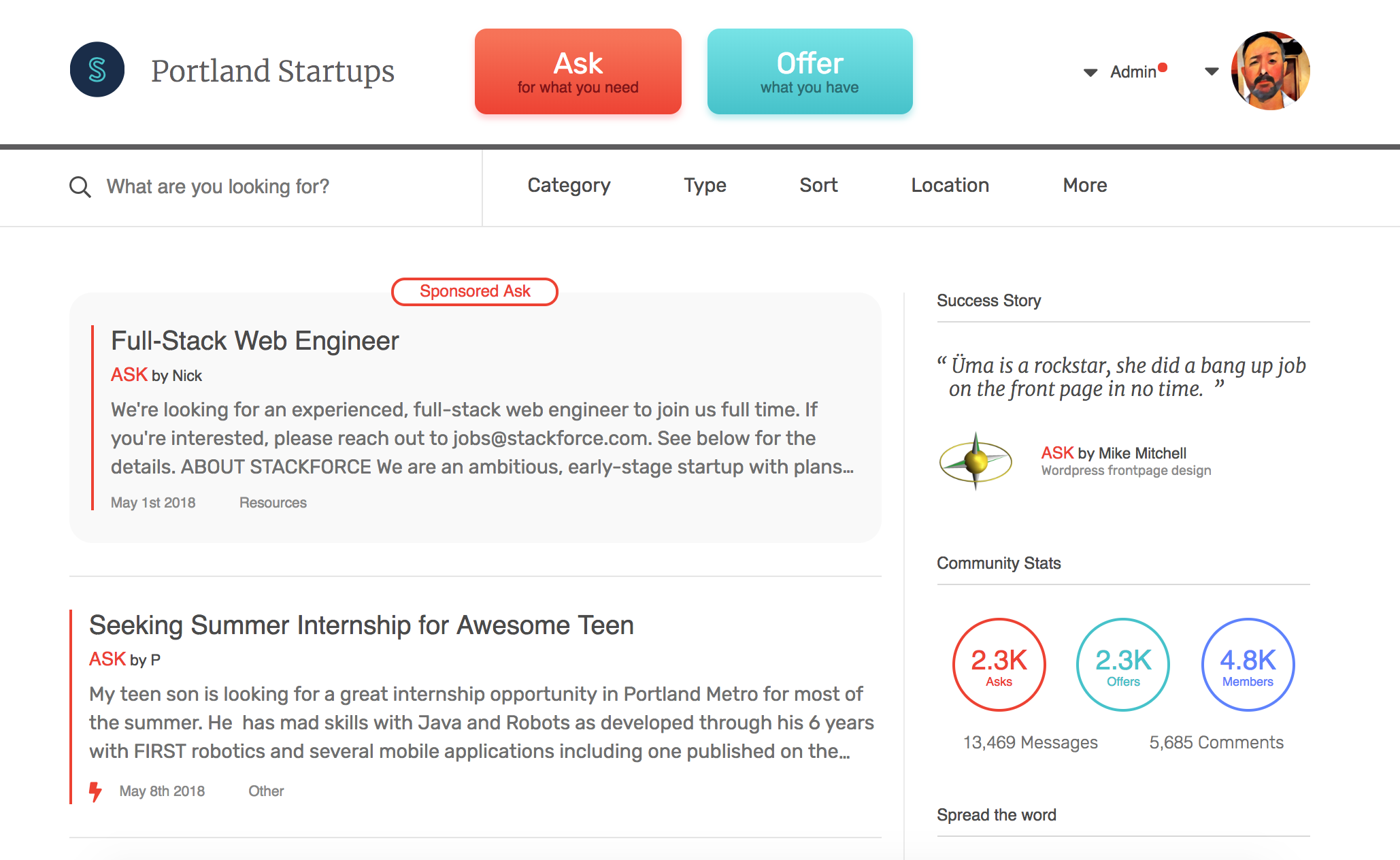 Spring cleaning: Portland Startups Switchboard gets a new UI – Silicon ...